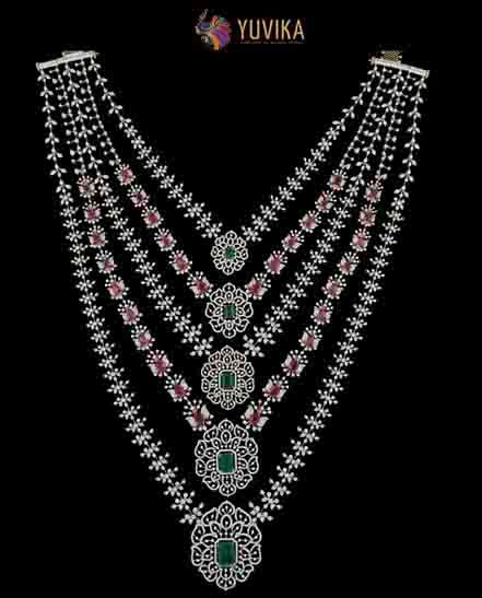 Diamond necklace long store